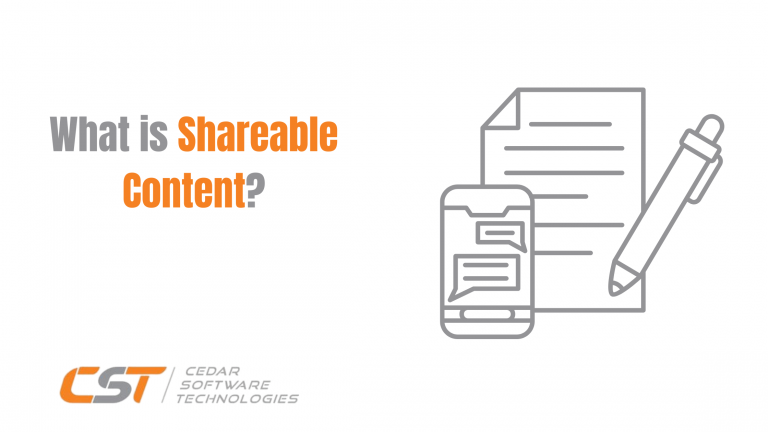 What is Shareable Content? | Cedar Software Technologies